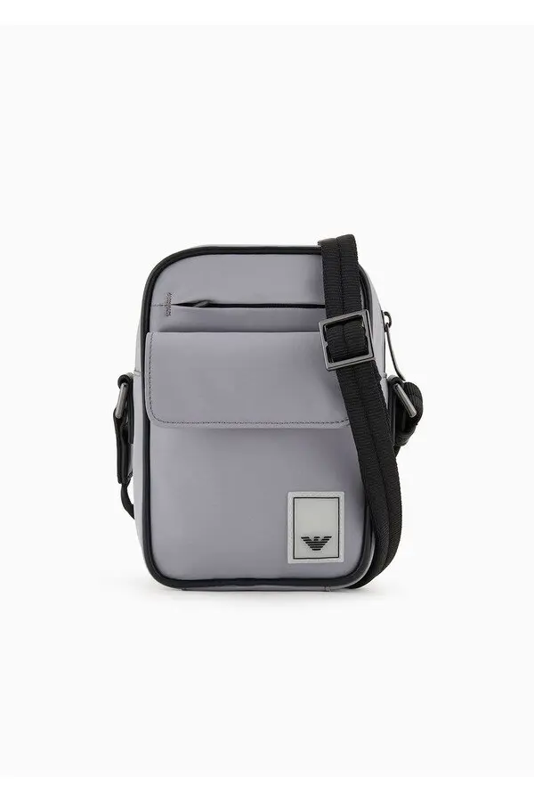 Emporio Armani Men Travel Essentials Nylon Tech Case - Gray | Editorialist