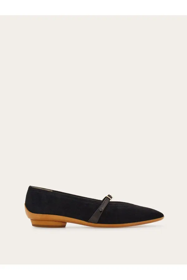 FERRAGAMO Audrey 1954 Ballerinas - Black