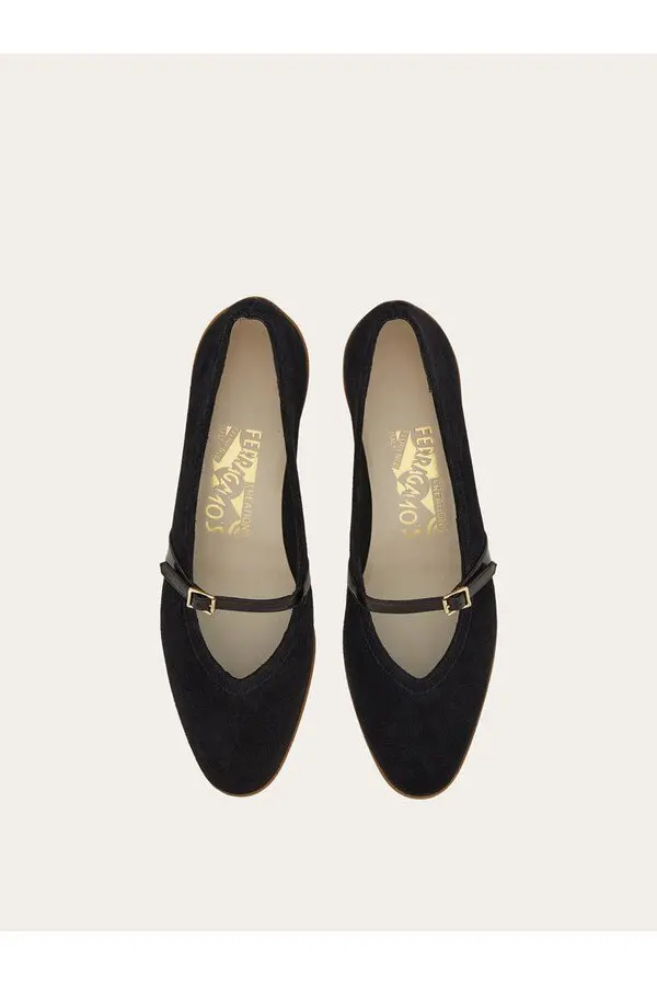 FERRAGAMO Audrey 1954 Ballerinas - Black