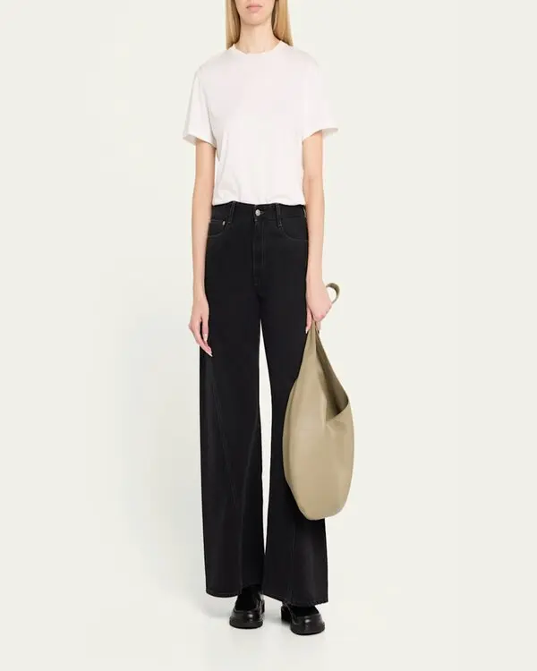 WE-AR4 The H Leather Hobo Bag - Sage