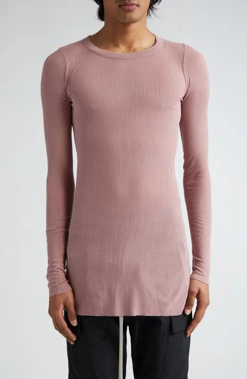Rick Owens Forever Rib Jersey T-shirt - Dusty Pink
