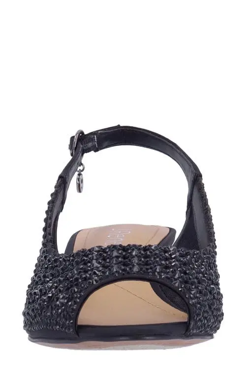 J. Reneé Malorie Wedge Slingbacks - Black
