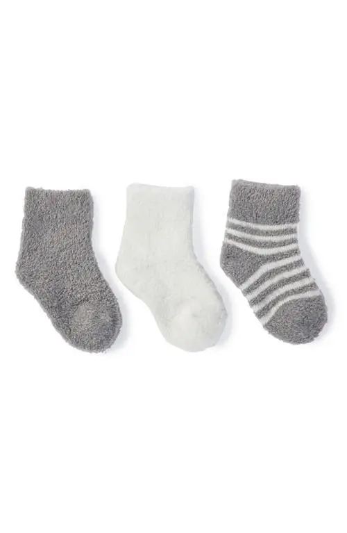Barefoot Dreams 3-pack Socks - Pewter