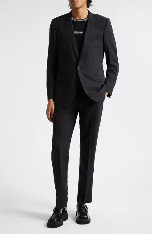 Dolce & Gabbana Martini Fit Stretch Wool Suit - Nero