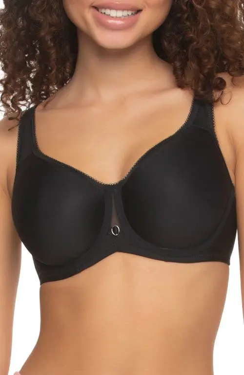 Felina Celestial Full Coverage Underwire Bra - Black
