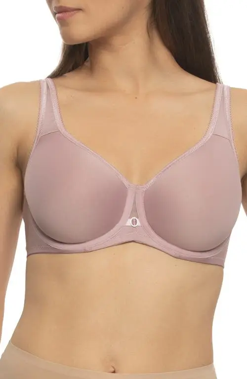 Felina Celestial Full Coverage Underwire Bra - Mauve Shadows