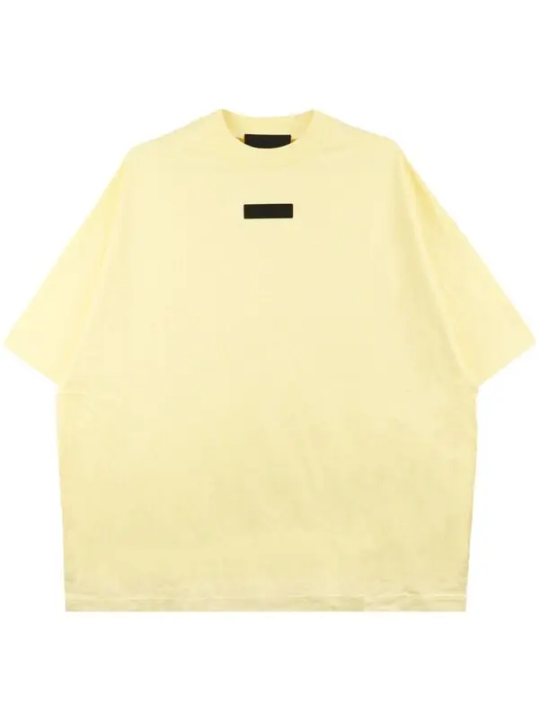 Fear Of God Logo-appliqué Cotton T-shirt - Yellow