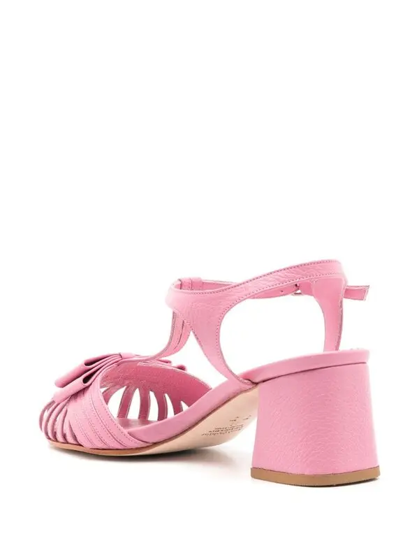 STUDIO CHOFAKIAN Marly 45mm Leather Sandals - Pink