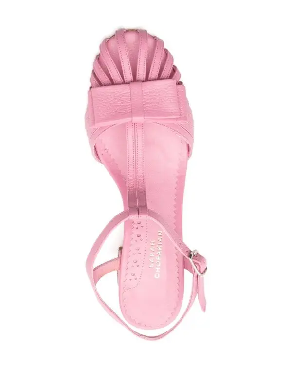 STUDIO CHOFAKIAN Marly 45mm Leather Sandals - Pink