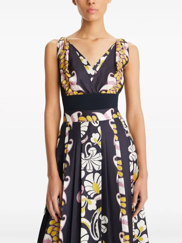 Tory Burch Floral-print Silk Top
