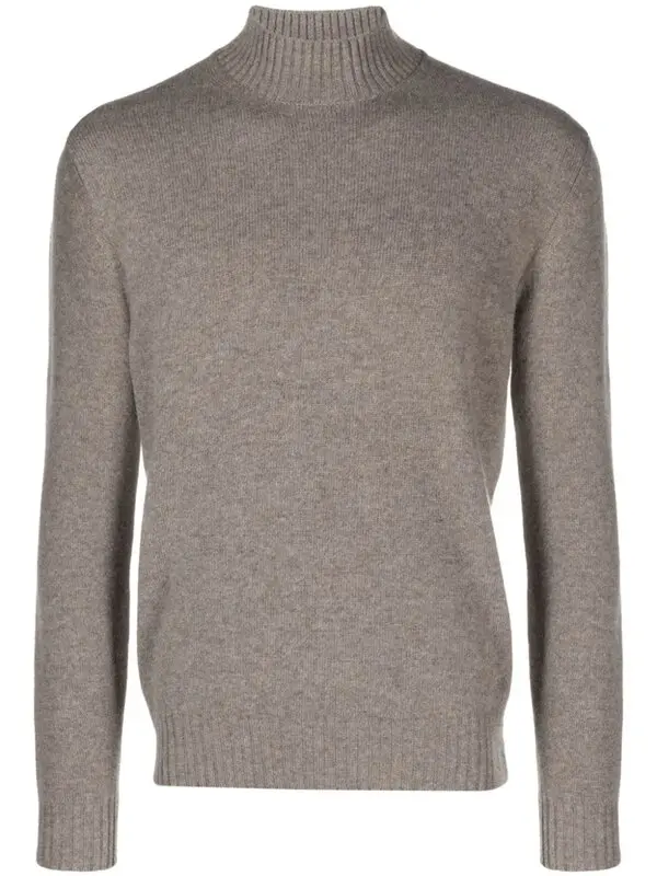 CRUCIANI Mock-neck Wool Blend Jumper