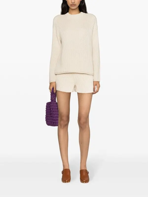 Alanui Knitted Shorts - Neutrals