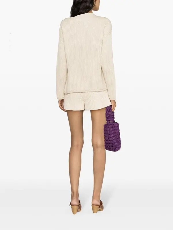 Alanui Knitted Shorts - Neutrals