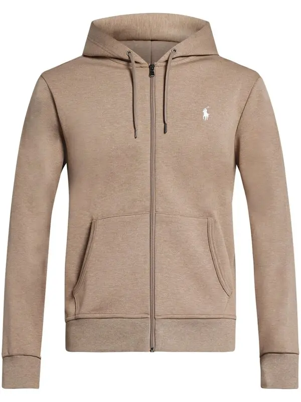 Polo Ralph Lauren Polo Pony Embroidered Drawstring Hoodie - Neutrals