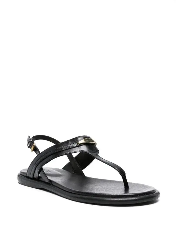 Isabel Marant Étoile Nya Leather Slingback Sandals - Black
