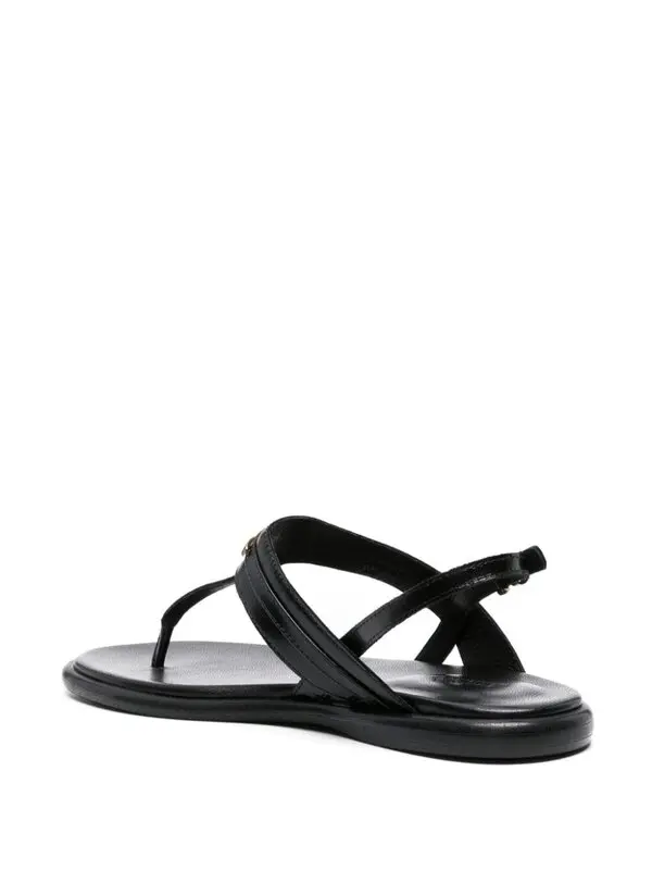 Isabel Marant Étoile Nya Leather Slingback Sandals - Black