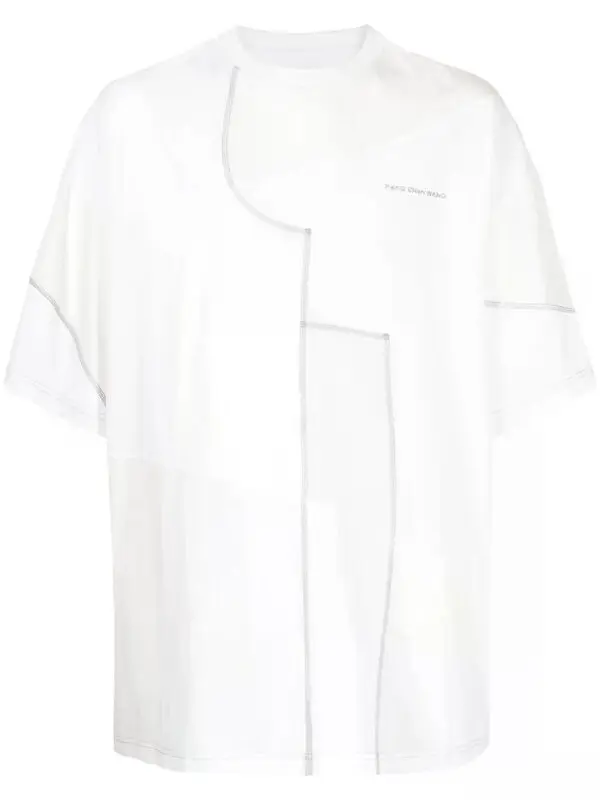 FENG CHEN WANG Panelled Cotton T-shirt