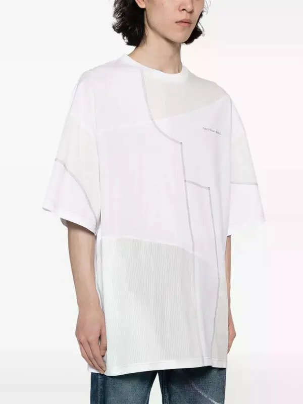 FENG CHEN WANG Panelled Cotton T-shirt
