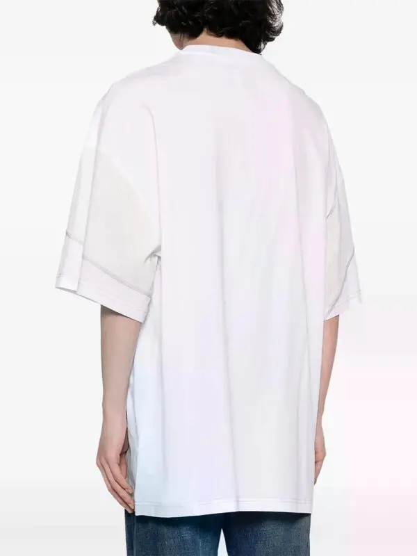 FENG CHEN WANG Panelled Cotton T-shirt