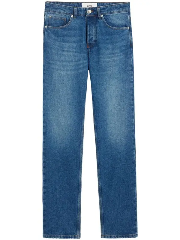 AMI Paris Straight-leg Jeans - Blue