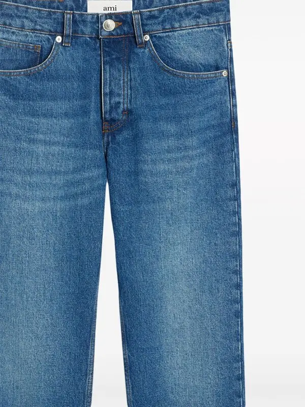 AMI Paris Straight-leg Jeans - Blue