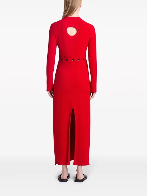 Proenza Schouler Lara Knit Maxi Dress - Red