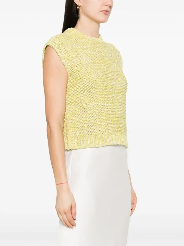 Fabiana Filippi Crochet-knit Mélange-effect Vest