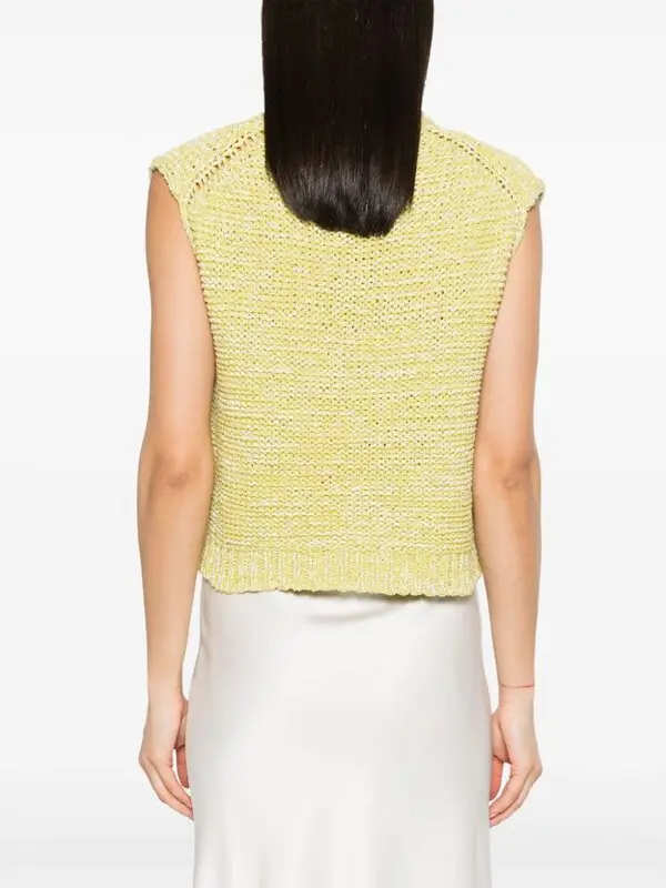 Fabiana Filippi Crochet-knit Mélange-effect Vest