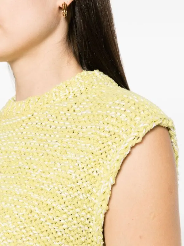 Fabiana Filippi Crochet-knit Mélange-effect Vest