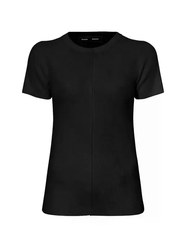 Proenza Schouler Ribbed Crew-neck T-shirt - Black