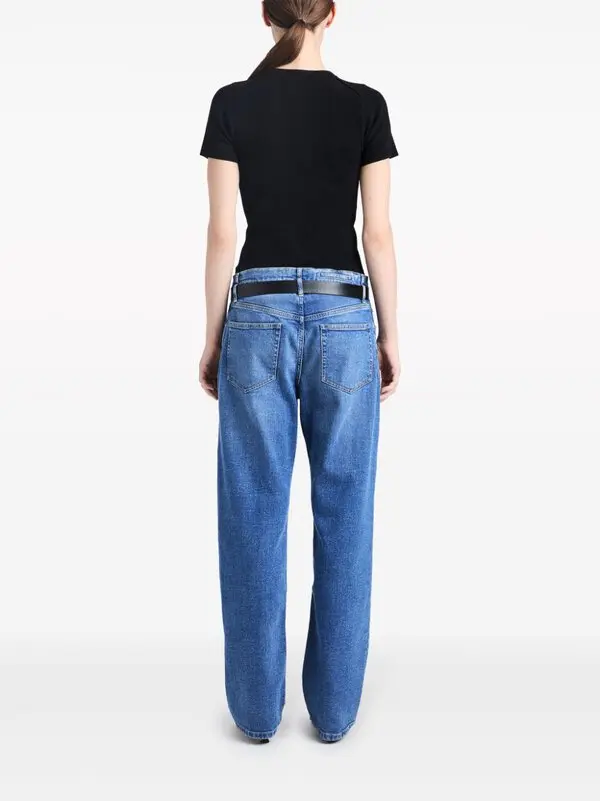 Proenza Schouler Ribbed Crew-neck T-shirt - Black