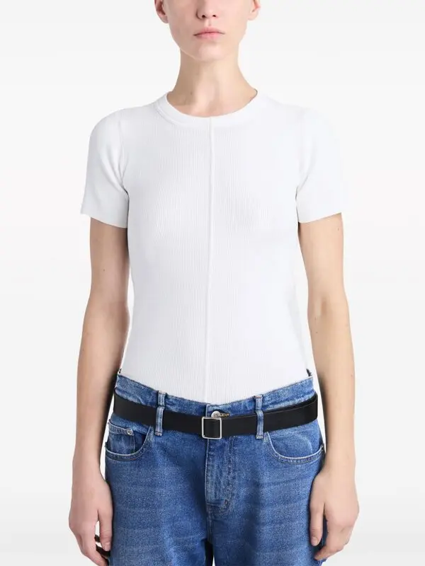 Proenza Schouler Ribbed Crewneck T-shirt - White