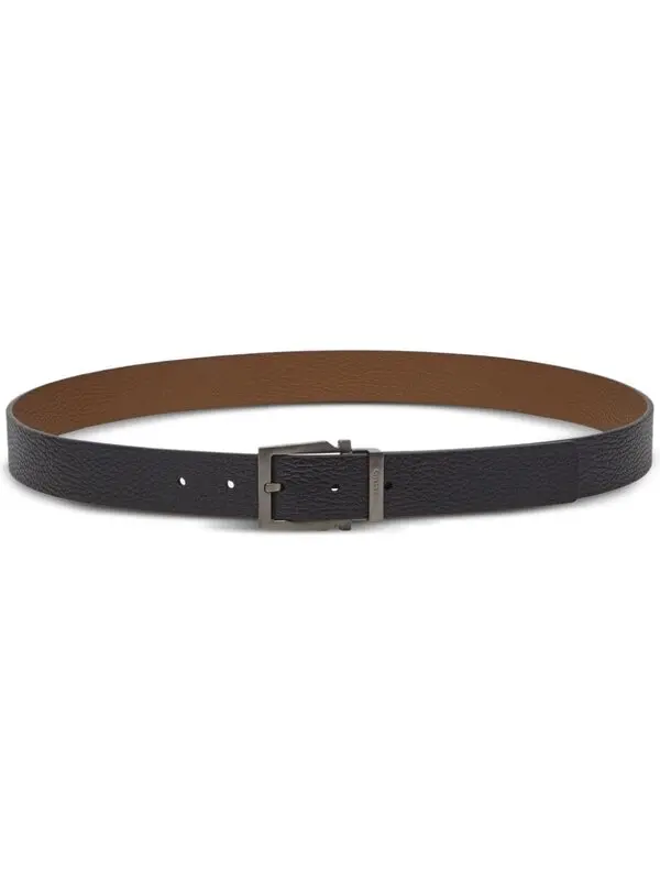 FERRAGAMO Reversible Leather Belt - Brown