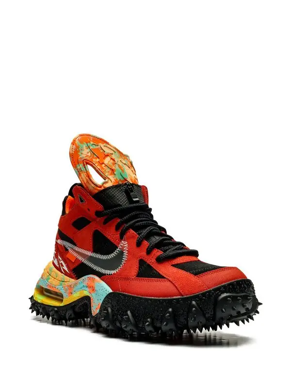 Nike X Off White Air Terra Forma Sneakers - Red