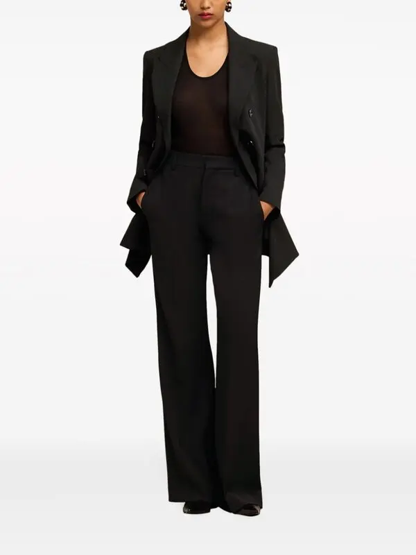 AMI Paris Flared Twill Trousers