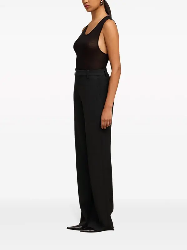 AMI Paris Flared Twill Trousers