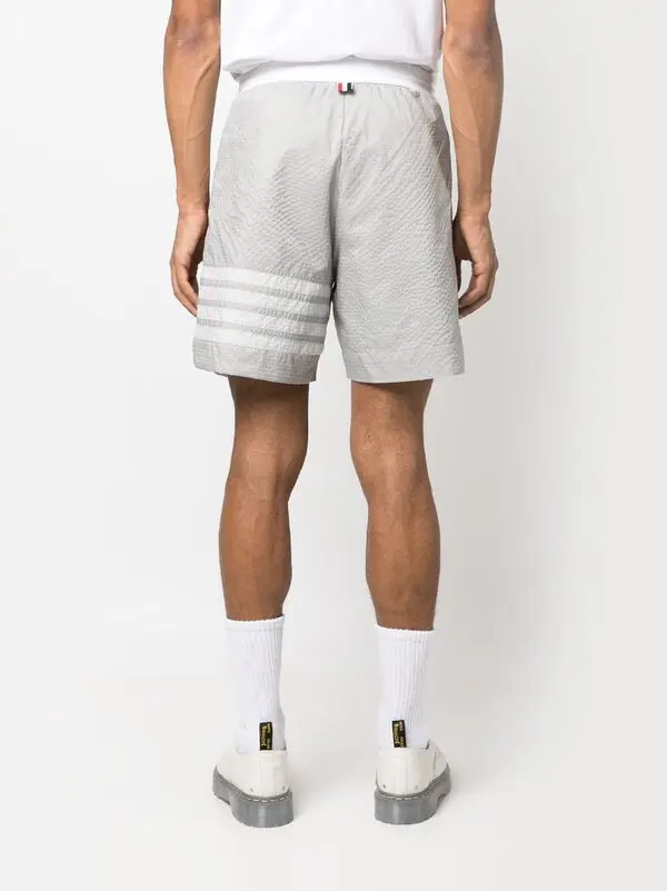 Thom Browne 4-bar Stripe Track Shorts - Grey