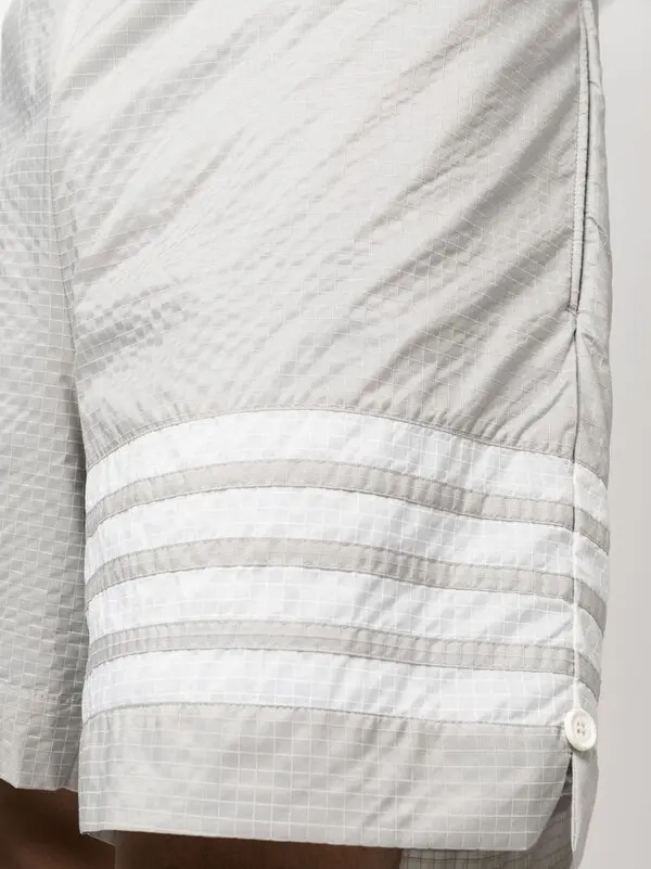 Thom Browne 4-bar Stripe Track Shorts - Grey