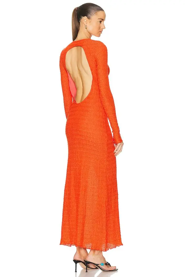 SIEDRES Lendi Textured Maxi Dress