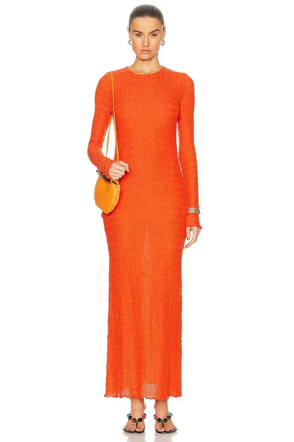 SIEDRES Lendi Textured Maxi Dress