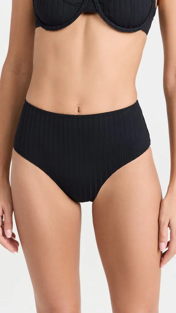 Solid & Striped Lilo Bikini Bottom - Blackout