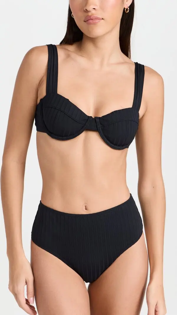 Solid & Striped Lilo Bikini Bottom - Blackout