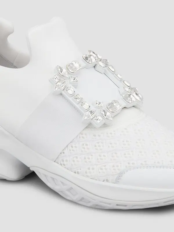 ROGER VIVIER Viv Run Buckle Sneakers - Bianco
