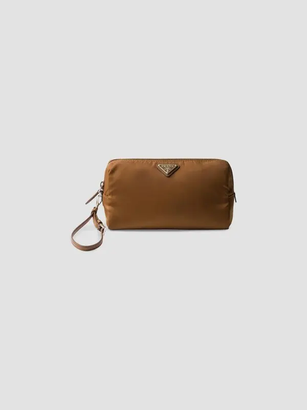 Prada Re-nylon Pouch - Brown