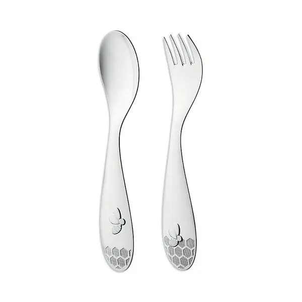 Christofle Beebee Baby Silverplated Flatware Set - Silver