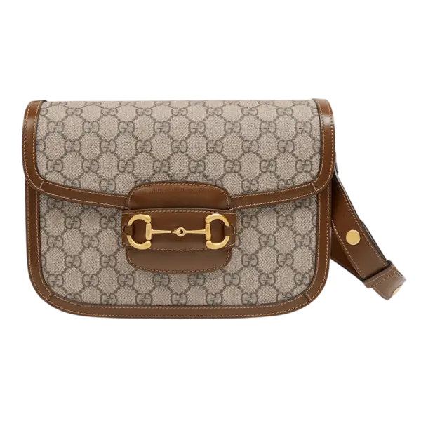 Gucci Horsebit 1955 Medium Shoulder Bag - Beige
