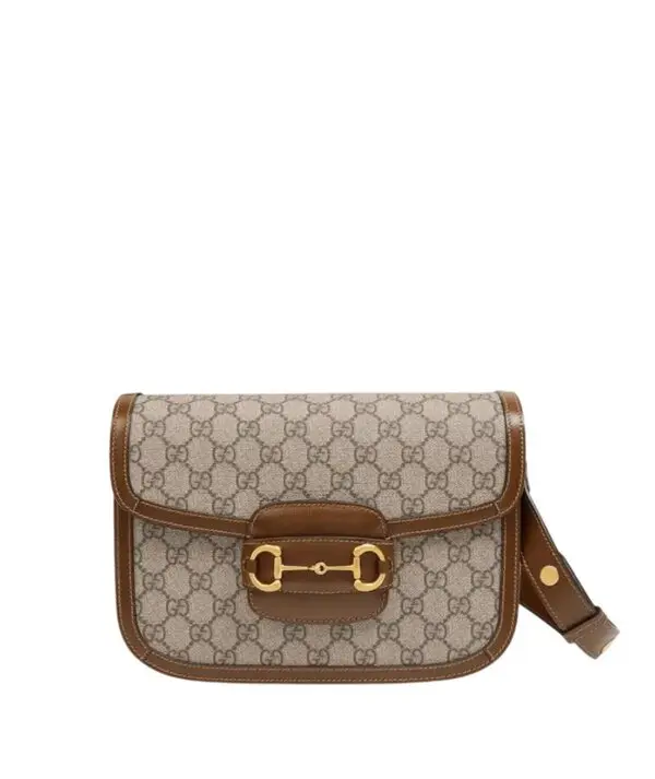 Gucci Horsebit 1955 Medium Shoulder Bag - Beige