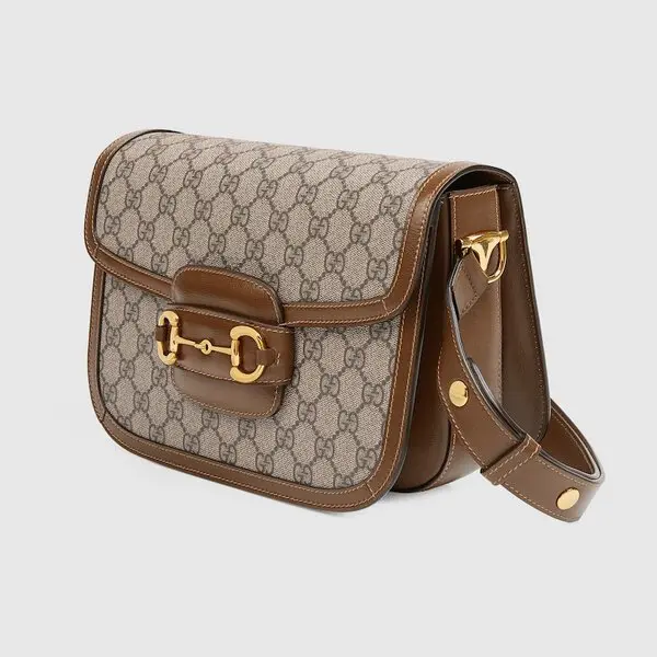 Gucci Horsebit 1955 Medium Shoulder Bag - Beige