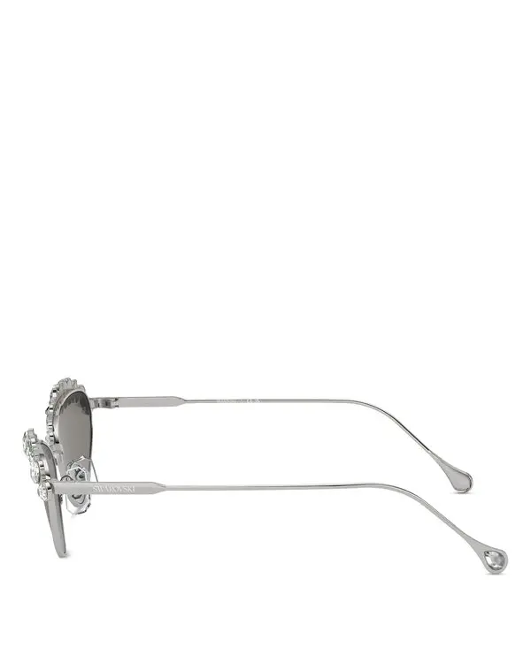 SWAROVSKI Embellished Oval Sunglasses