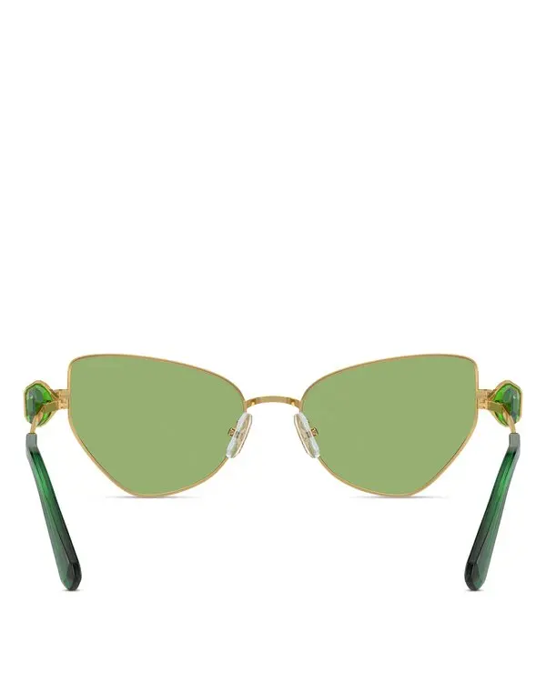 SWAROVSKI Butterfly Sunglasses - Gold/green Solid